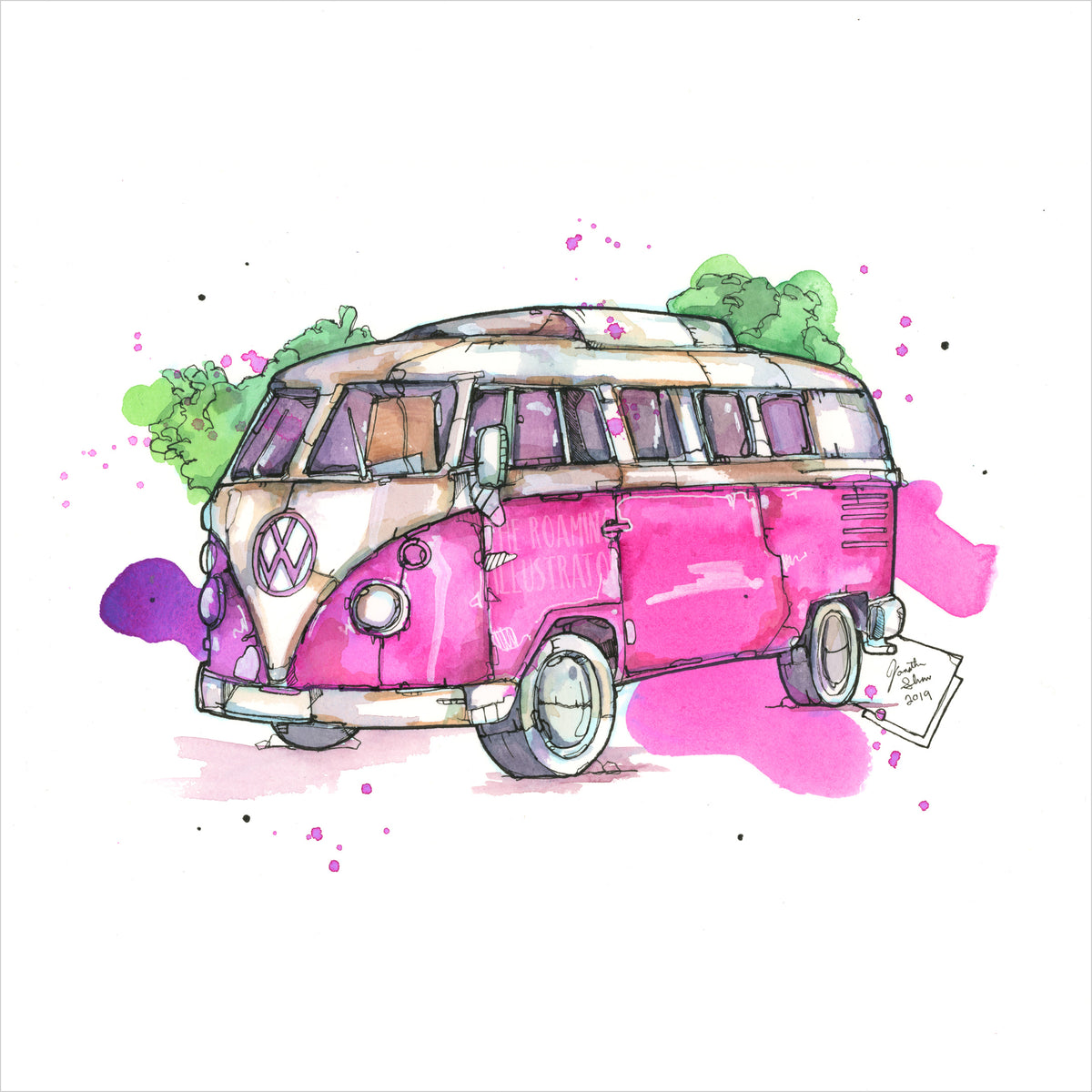 Volkswagen Van – The Roaming Illustrator