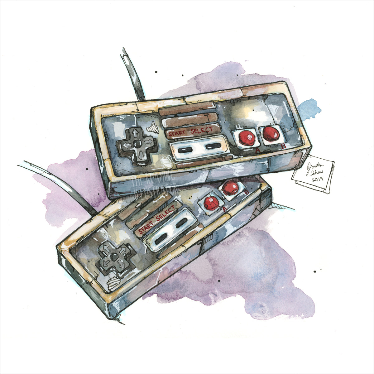 NES Controllers – The Roaming Illustrator